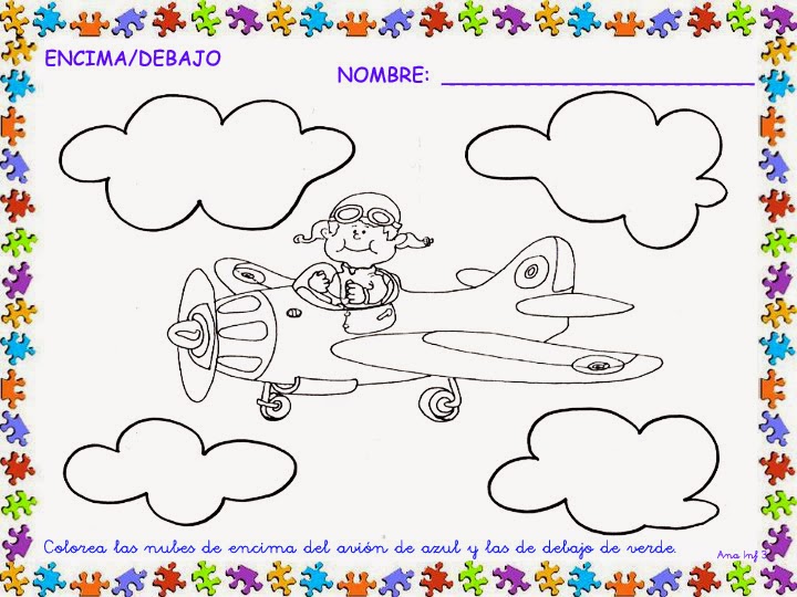 INFANTILES DE ANA V.: CONCEPTOS: ENCIMA/DEBAJO