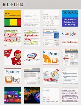 Cara membuat widget Recent Post dengan gambar ~ Maz Zofiq