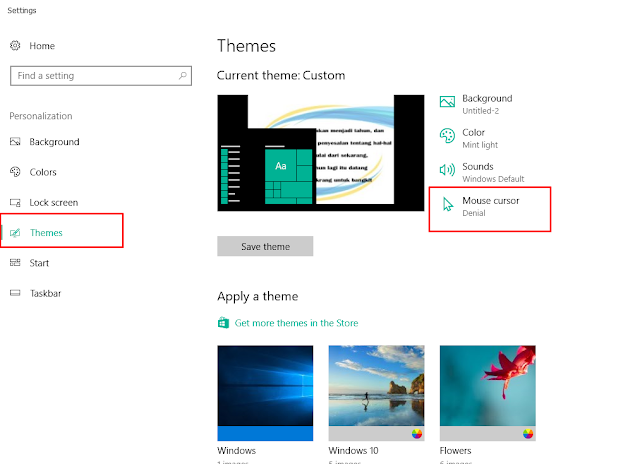 Cara Mengganti Cursor Mouse Laptop Dengan Animasi Windows 10