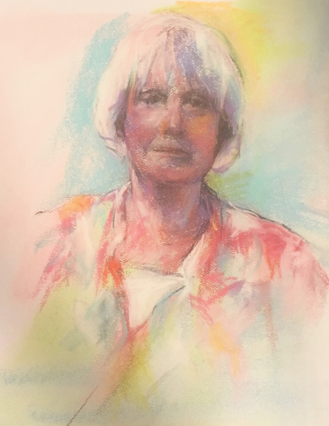 Pastel Sketch from life drawing - Susan Roden