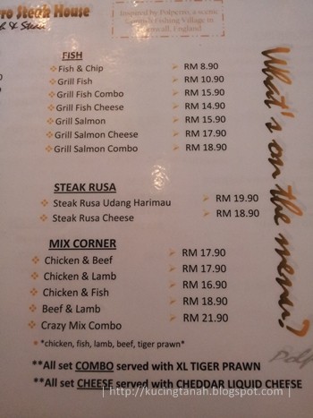 Jom Jalan... Jom Makan...: Polperro Steak House, Seksyen 7 Shah Alam