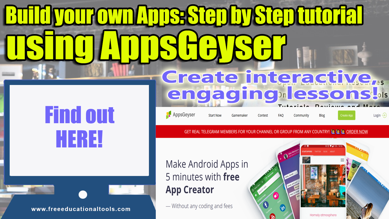 AppsGeyser Best Tool for Teachers [Create Apps in 5 Minutes] Tutorial