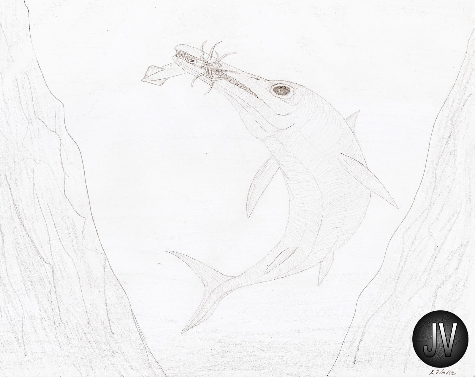 Vitor Silva - Paleoartista: Ophthalmosaurus