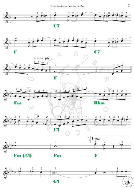 Escola De Música Soberano: Partitura: Brasileirinho Escola De Música Soberano: Partitura: Brasileirinho
