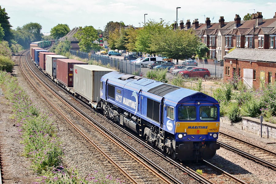47s and other Classic Power at Southampton: Freight at Eastleigh, 20th ...