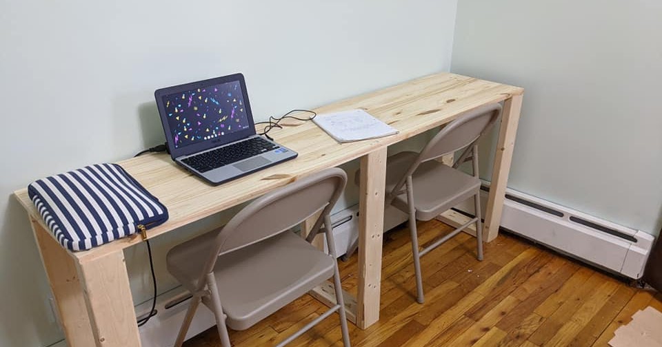 Blame Crayons...: Remote Learning Double Desk