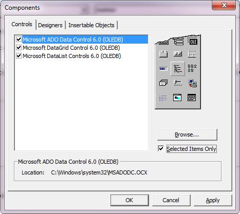 Koneksi Visual Basic 6.0 dengan Microsoft Access (ADODC)