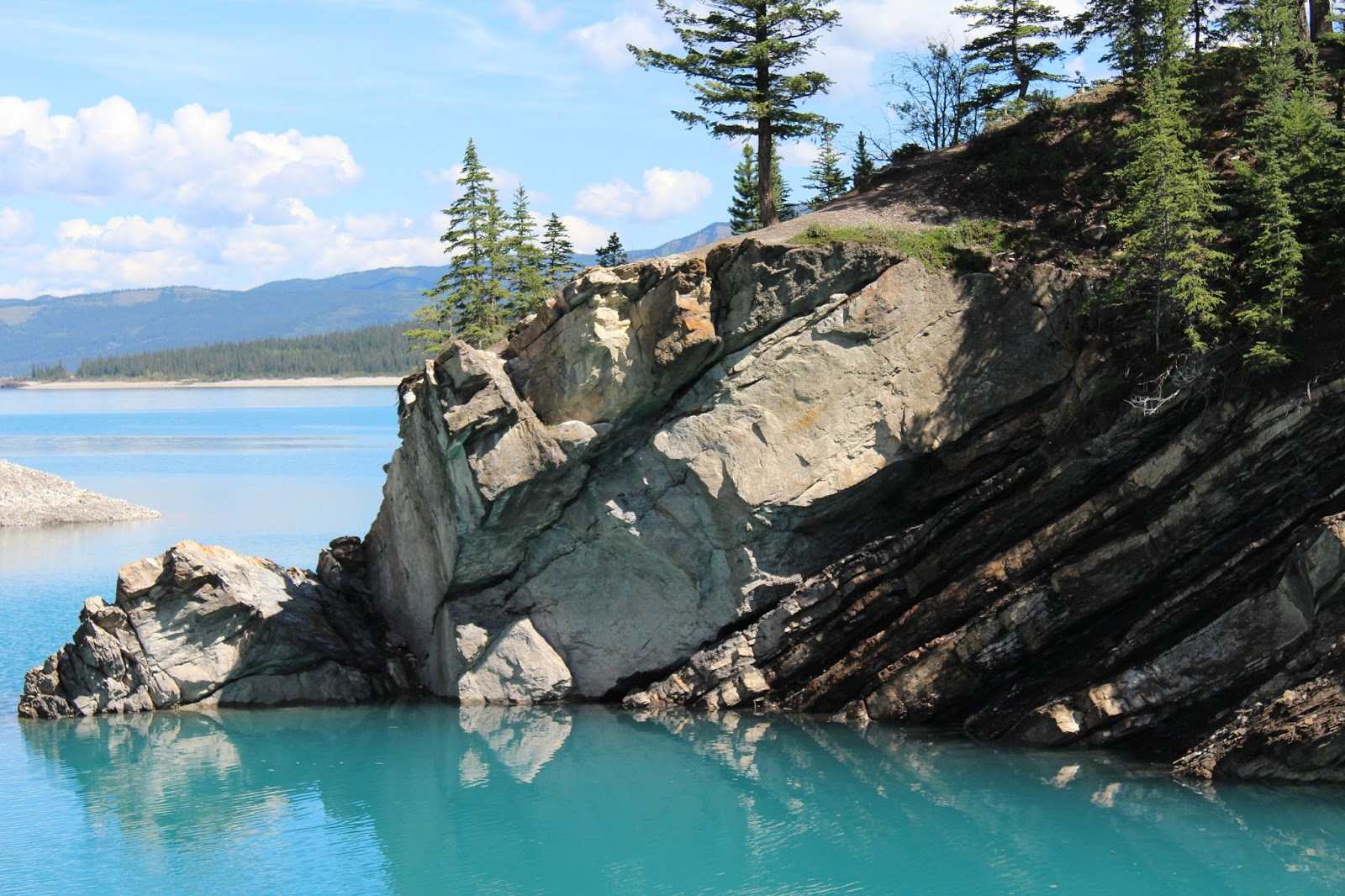 Cliff Jumping at the Mermaids Lagoon; Abraham Lake | Out Of The Nest ...