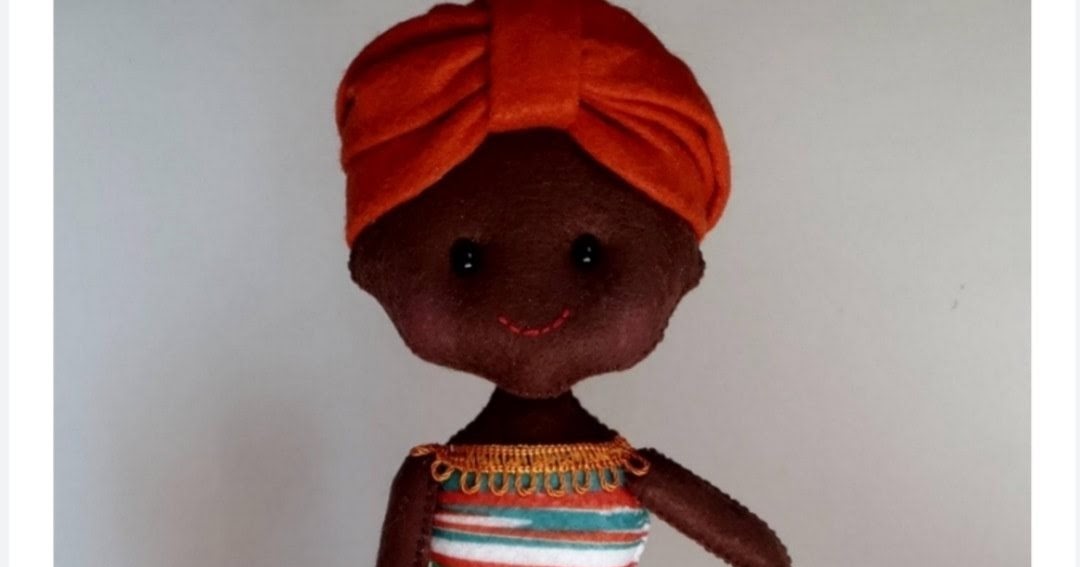 Eu Amo Artesanato: Boneca Africana em Feltro com Molde