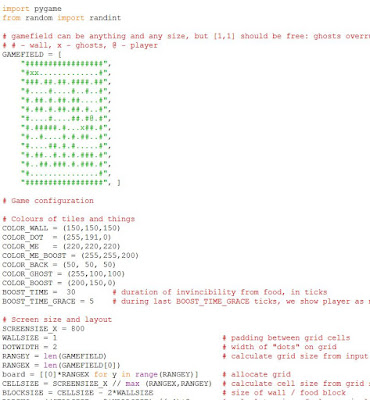 Päevik: Pac-Man ja Pygame
