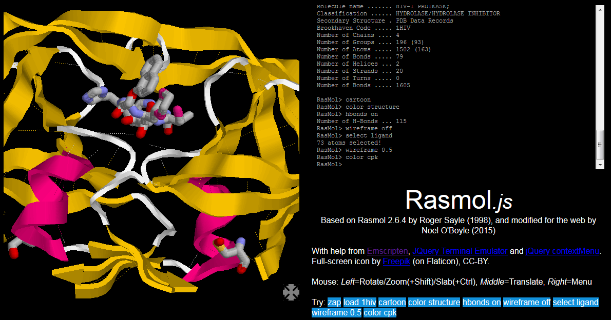 Noel O'Blog: Rasmol.js