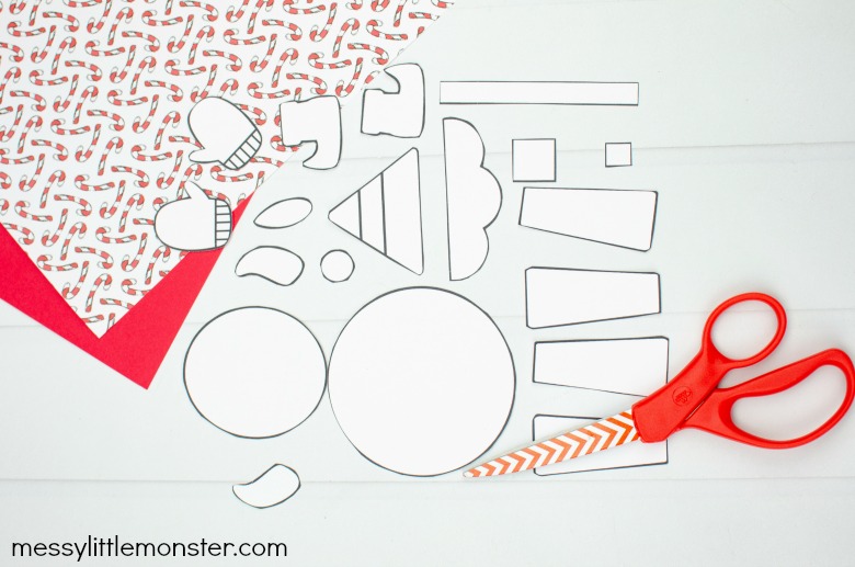 Mix and Match Paper Elf Craft (with printable template) - Messy Little ...