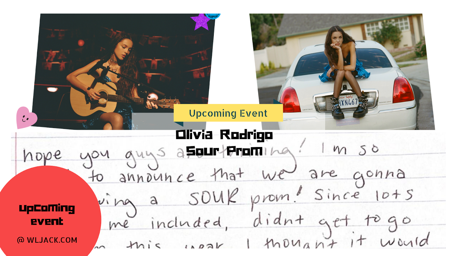 [Upcoming Event] Olivia Rodrigo Sour Prom