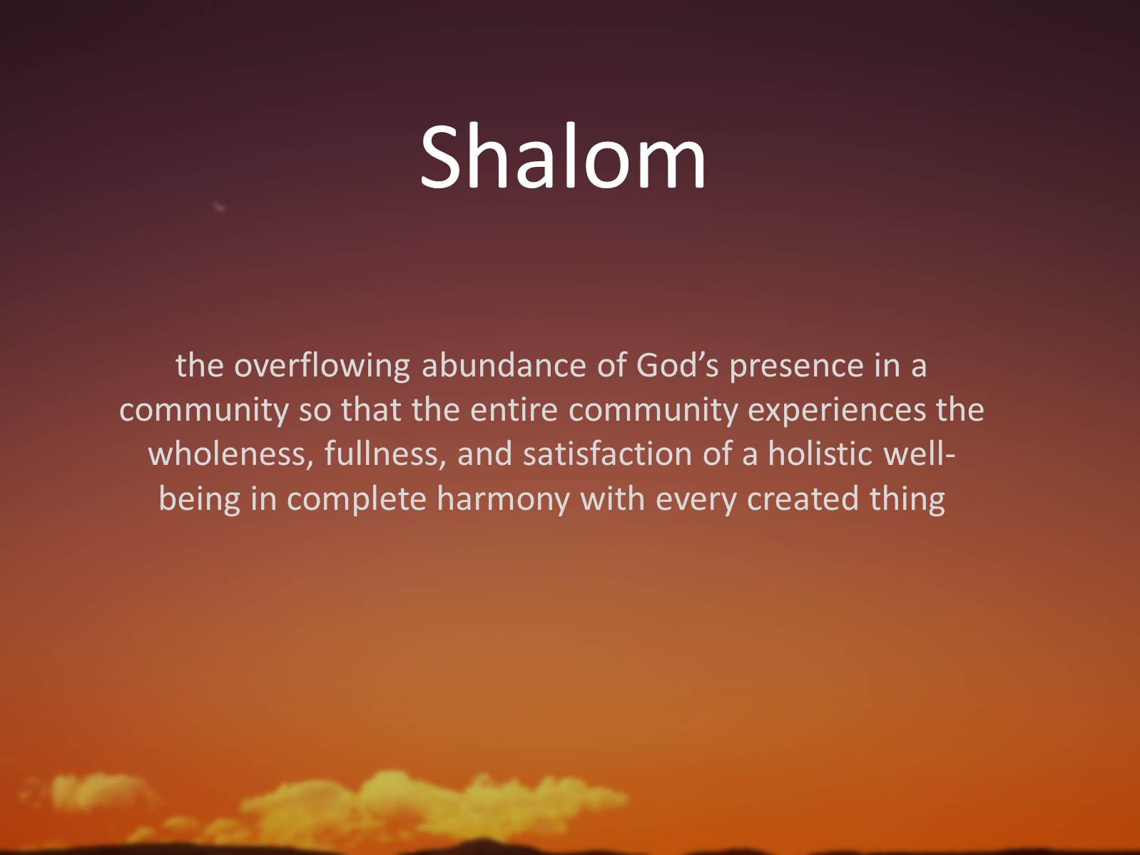 InScribe Writers Online: SHALOM by Bob Jones