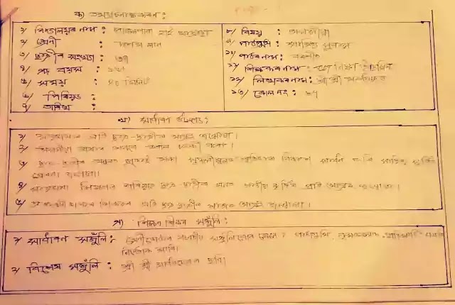 Borgeet Madhab Dev Lesson Plan In Assamese