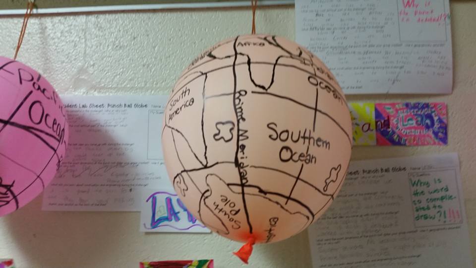 Growing a STEM Classroom: Balloon Globe STEM Challenge