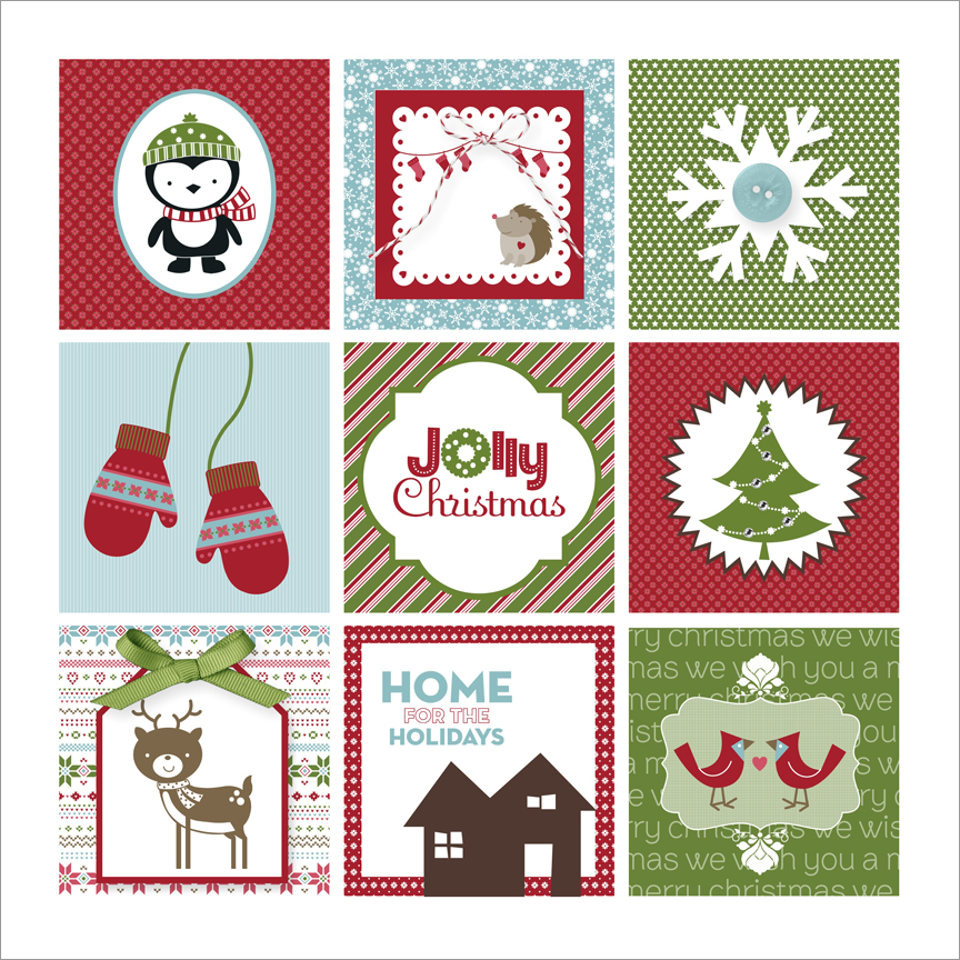 Stamping with Erica: My Digital Studio: Christmas Frameable Art