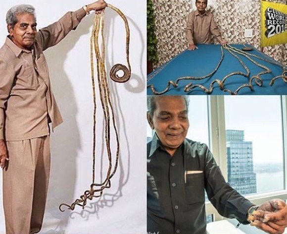 MAN WITH WORLD’S LONGEST FINGERNAILS CUT THEM AFTER 66 YEARS (PHOTO ...
