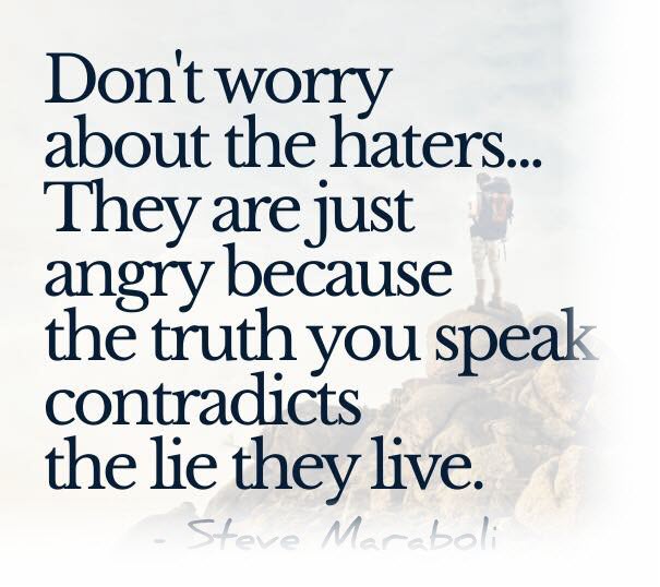 Don't worry about the haters - Staying Alive is Not Enough