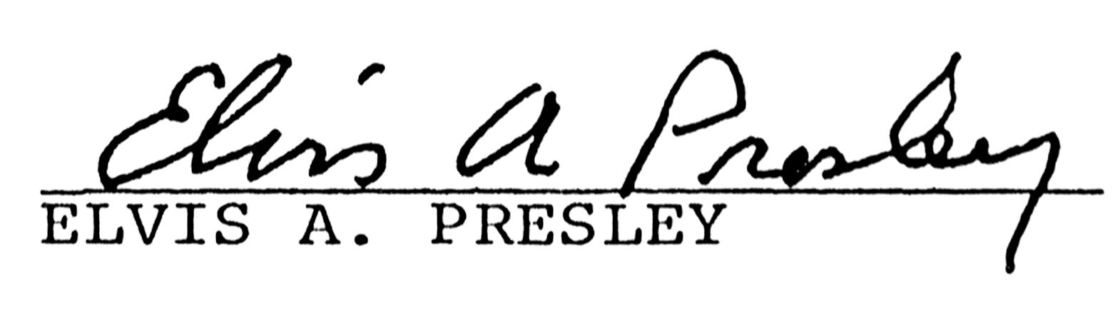 Elvis Presley signature