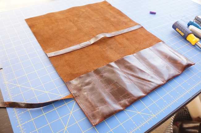 Leather Tool Roll Bag Tutorial ~ DIY Tutorial Ideas!