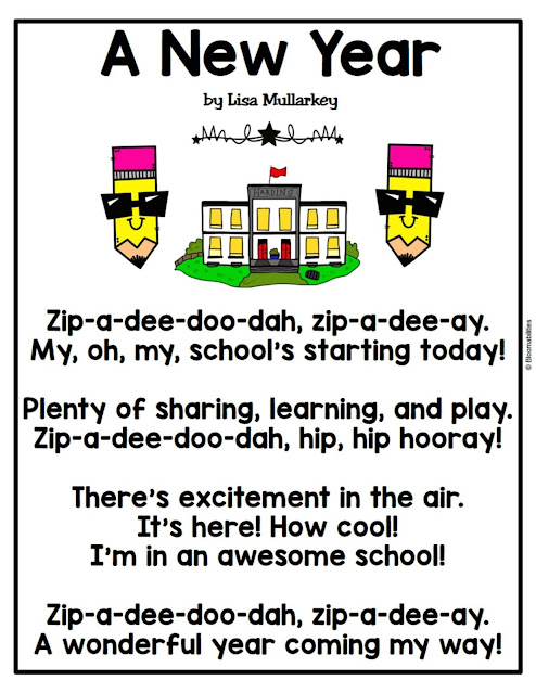 First Grade Bloomabilities: Freebie Poems for Beginning of Year