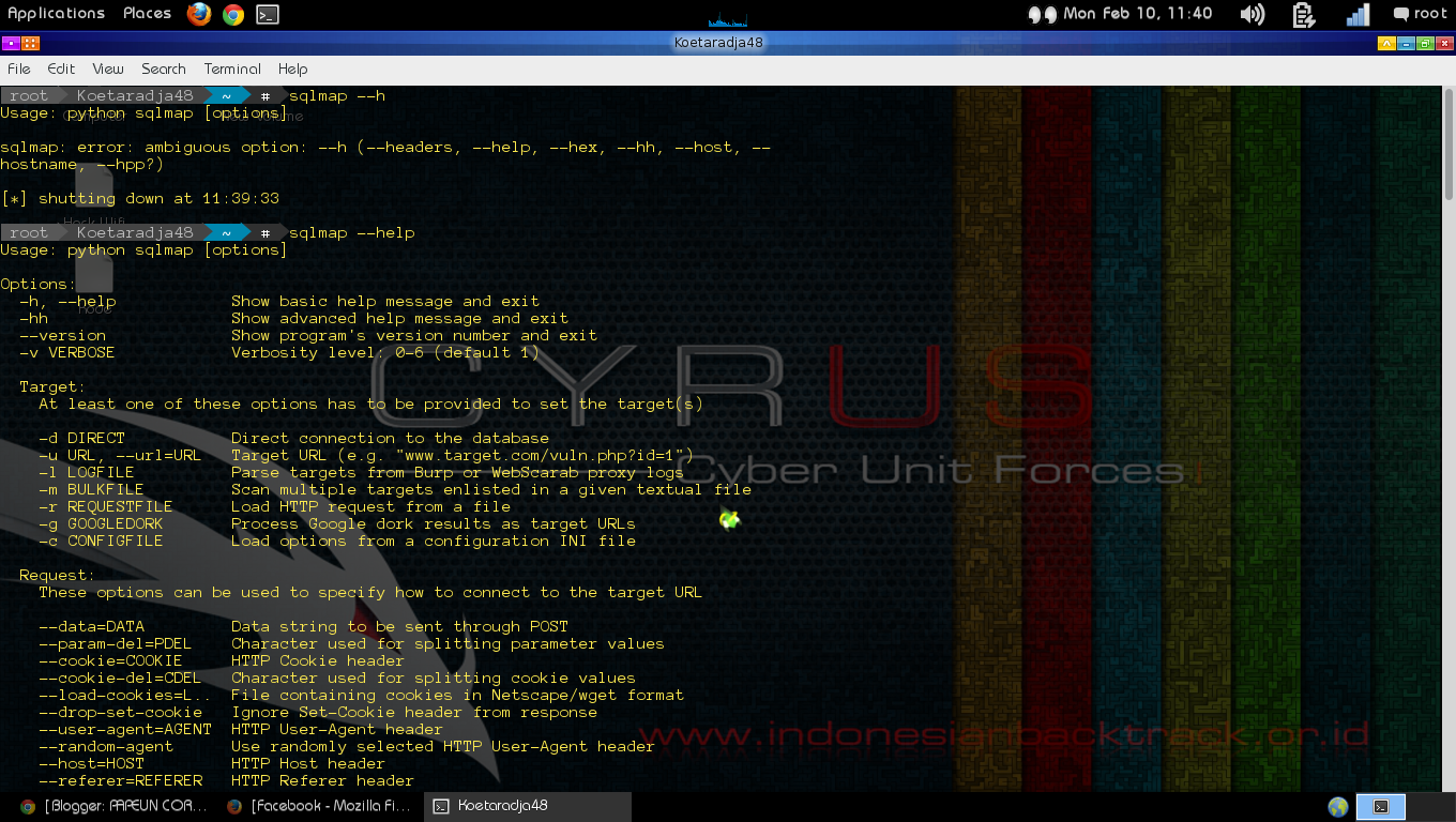 Cara Menggunakan Sqlmap L0pht Atjeh