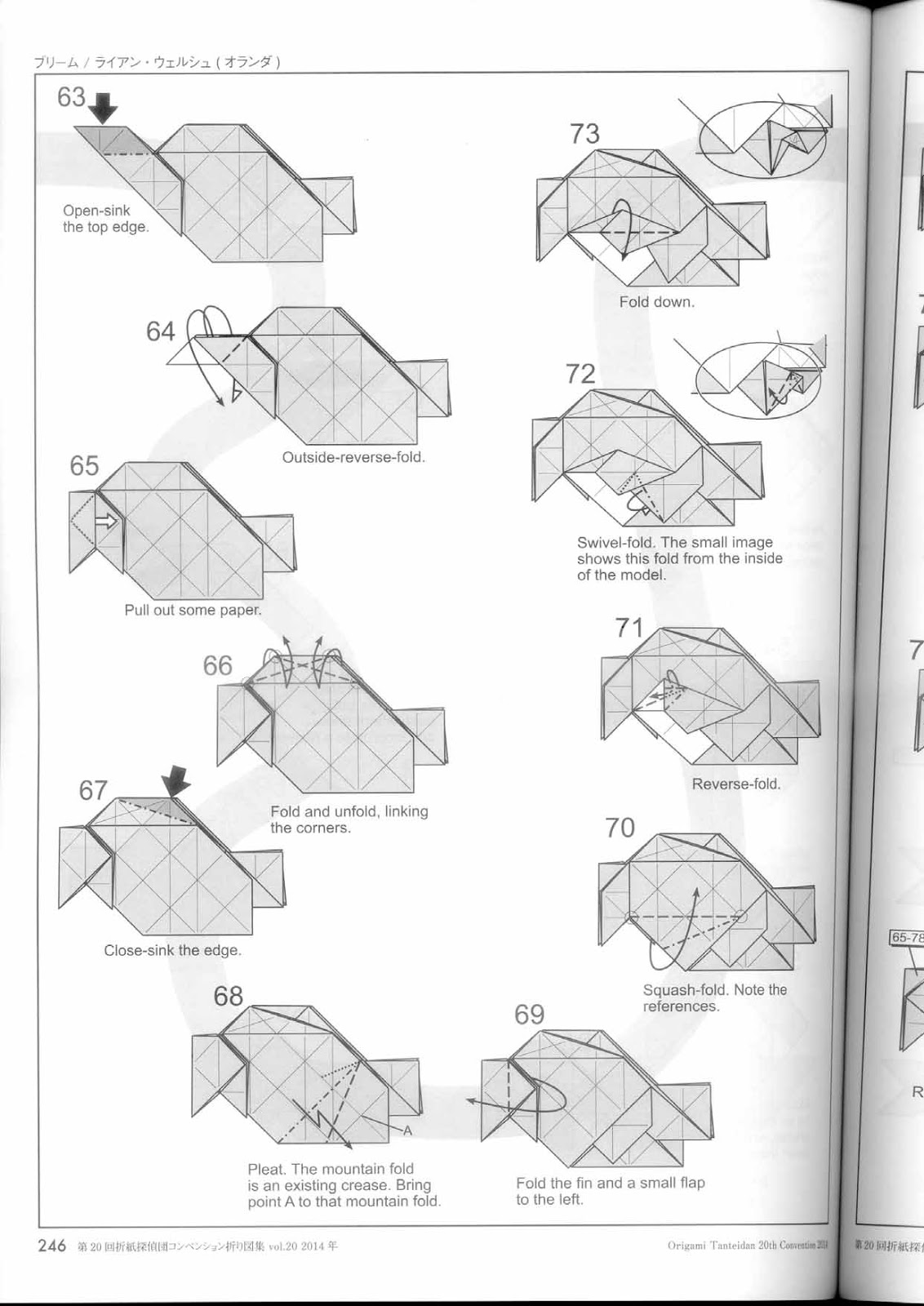 Diagram Bream Fish-Ryan Welsh - Ruby Book Origami