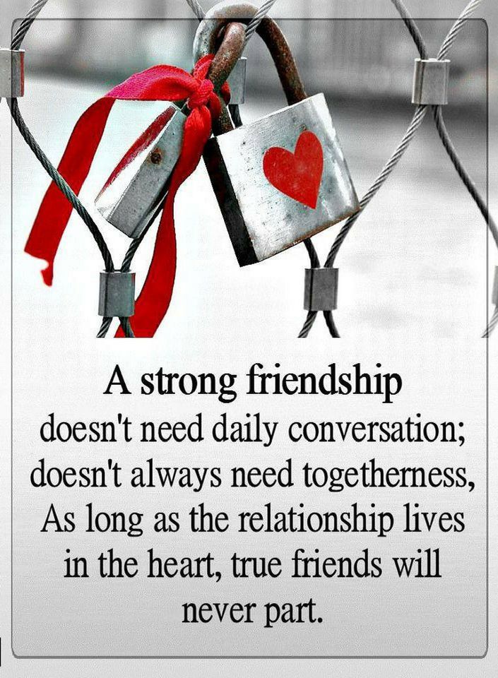 Friendship Quotes A strong friendship doesn't need daily conversation ...
