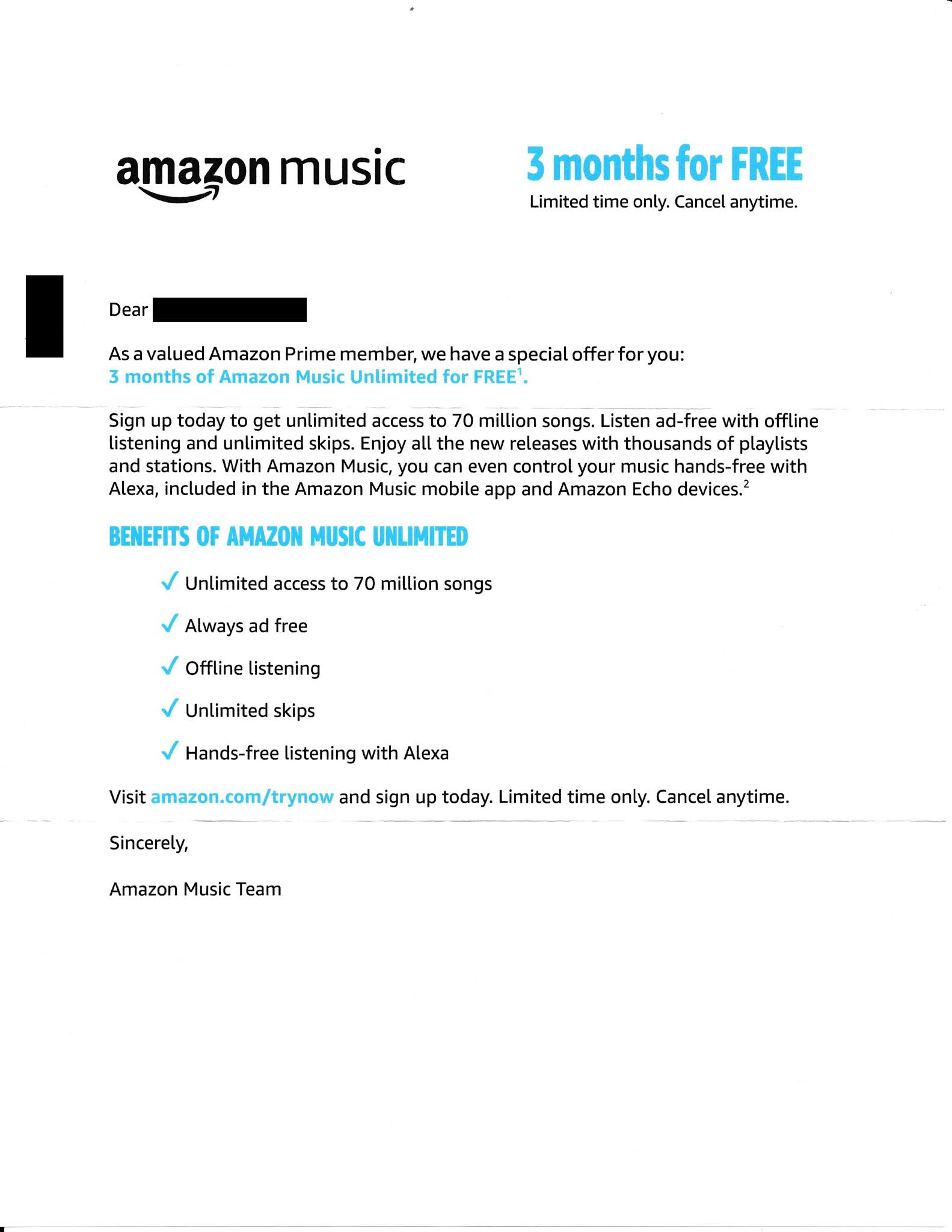 Mail That Fails: Amazon Prime