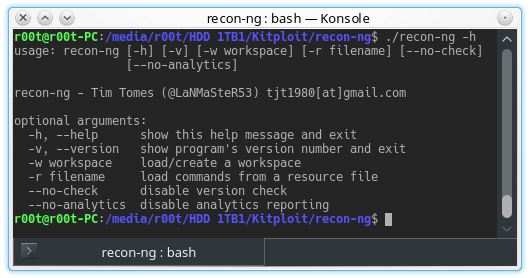 Recon-ng - Full-Featured Web Reconnaissance Framework - KitPloit ...