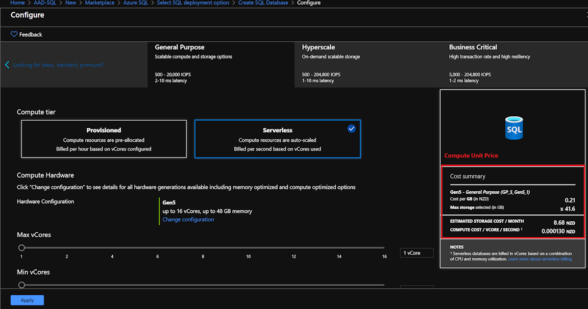 Anupama Natarajan: Data Platform Tips 20 - Azure SQL Database Serverless