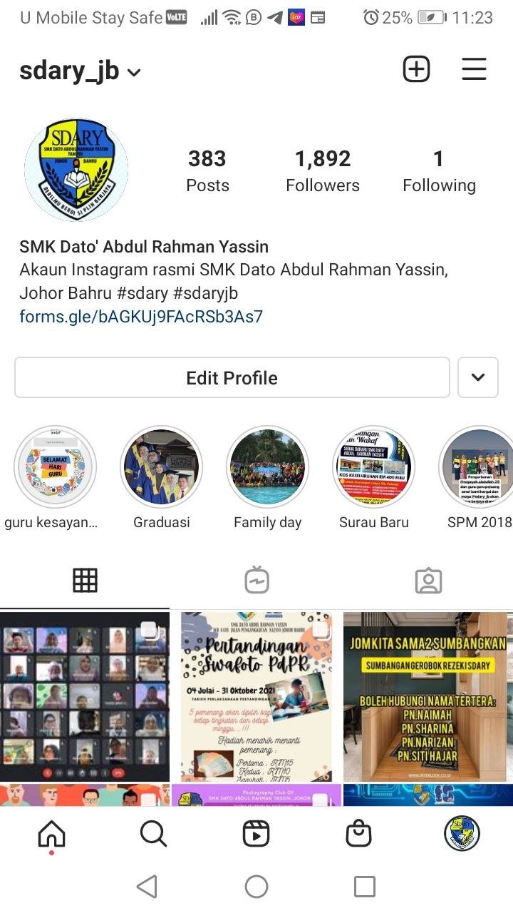 SDARY: INSTAGRAM RASMI
