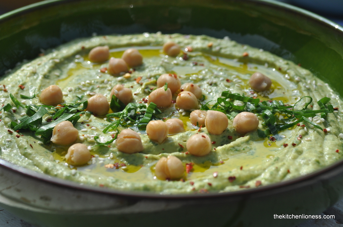 The Kitchen Lioness: A Seasonal Delight: Wild Garlic Spring Hummus l ...