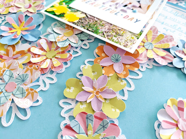 Spring in Flowers Layout by Paige Evans | Paige Taylor Evans