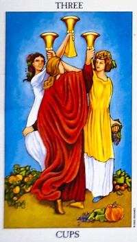 Save Send Delete: Lent / Tarot / Yes: The Three of Cups