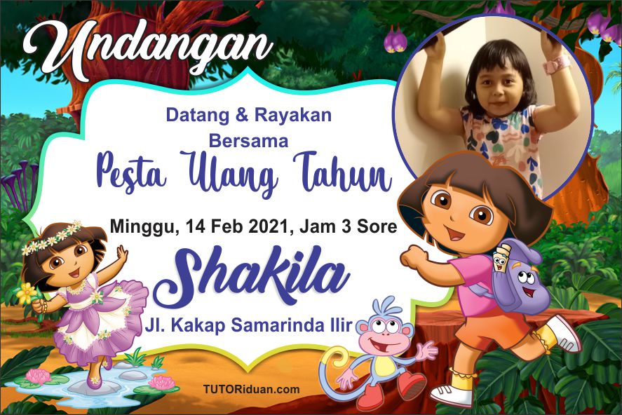 Free 30+ Desain Undangan Ulang Tahun Anak Format CorelDraw CDR - TUTORiduan.com