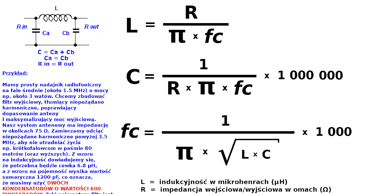 Bo po co być młotem ...: Najprostszy radiowy filtr dolnoprzepustowy ...