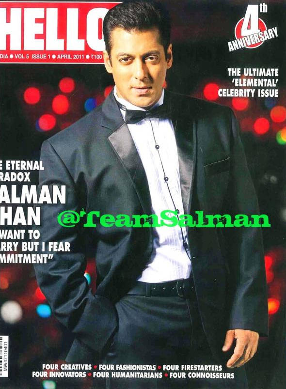 Salman Khan Hello Magazine