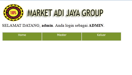 Membuat menu LOGIN dan MENU UTAMA pada WEB