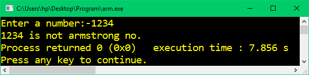 Program in C++ to check a given number is Armstrong or not