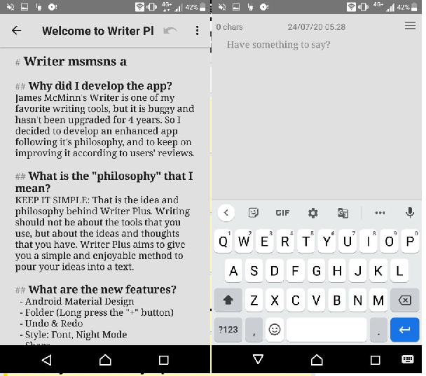 WriterP Aplikasi Bikin Teks Tulisan di Android - Manyasah Ilmu
