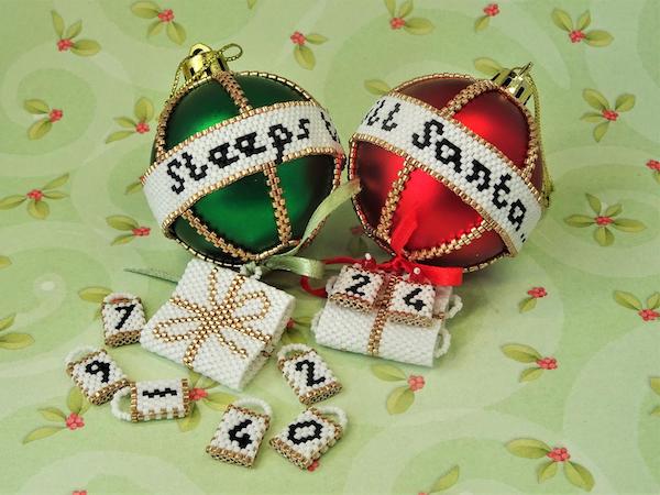 6 Fabulous Beaded Christmas Ball Ornament Tutorials / The Beading Gem