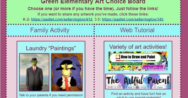 Remote Learning Choice Board 2