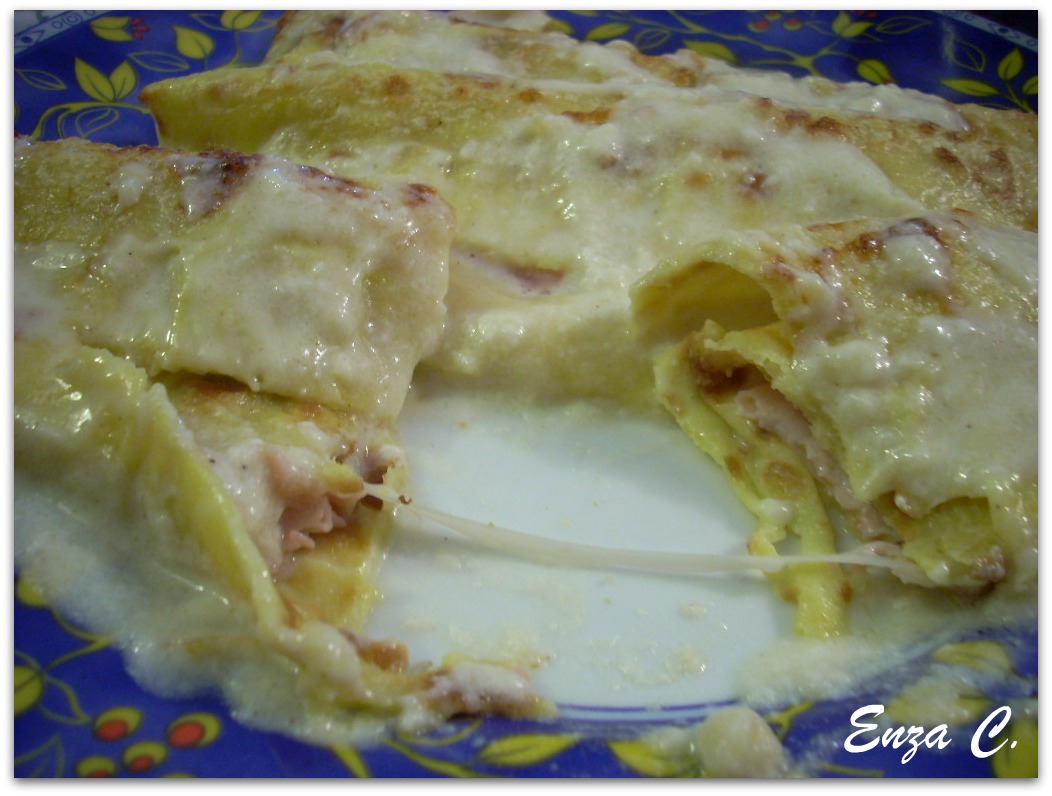 Crepes salate al forno. da Lo scrigno del decoupage su Akkiapparicette