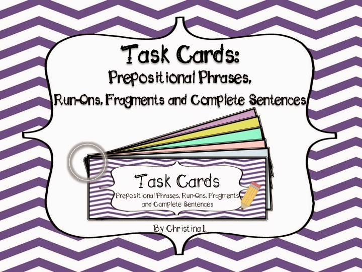 The Best of Teacher Entrepreneurs: Language Arts - "Task Cards ...