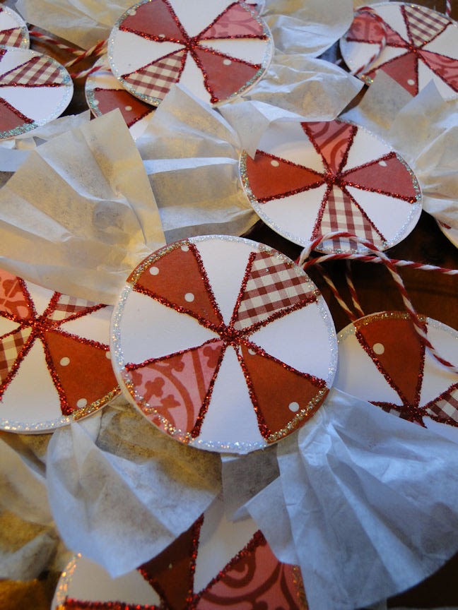 This is My Now: Paper Peppermint Ornaments