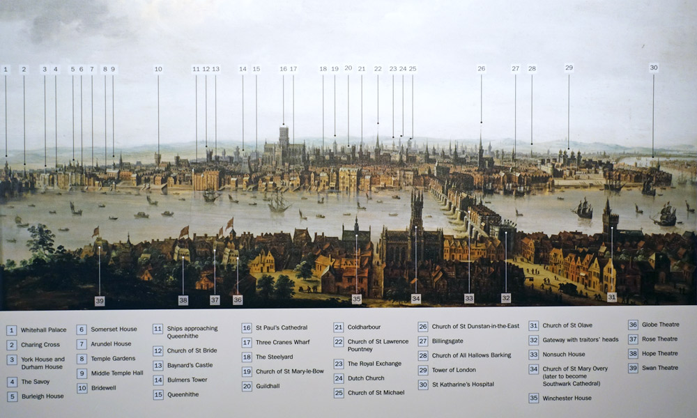 MAKING A MARK: Oil painting of the City of London before the Great Fire