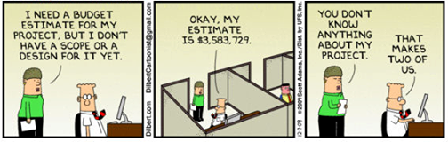 GP em Ação: Dilbert - Project's Estimates