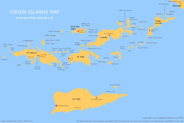 U.S. VIRGIN ISLANDS - GEOGRAPHICAL MAPS OF U.S. VIRGIN ISLANDS ~ Klima ...